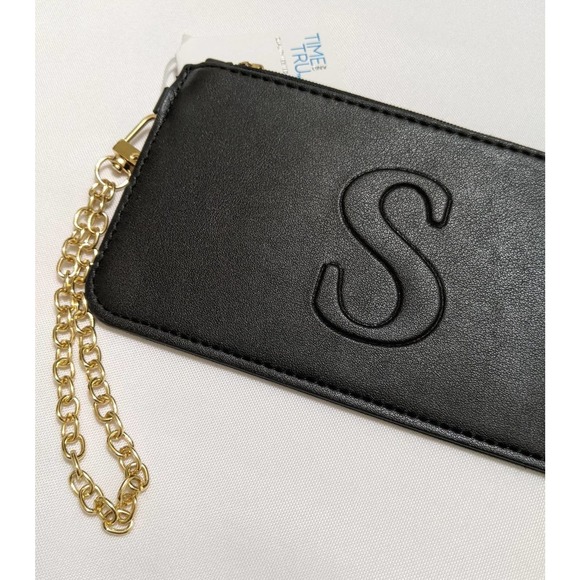 Time and Tru | Bags | New Time And Tru Letter S Monogram Initial Black ...
